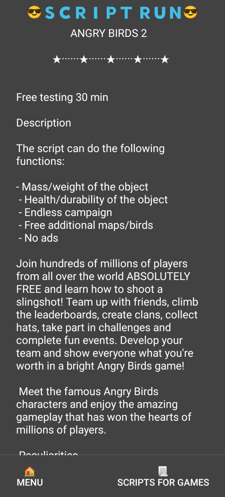 💥 Script Runlua For Games And Gameguardian Scripts And Services For Mobile Games From Script